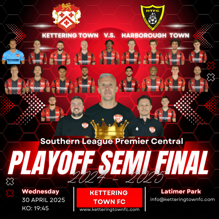 Harborough Town Playoff Ticket Information | Kettering Town FC