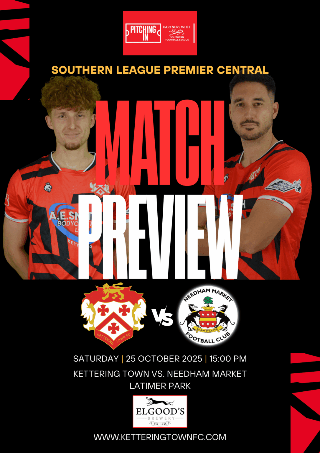 ‘There’s No Place Like Home’ Needham Market at LP | Kettering Town FC