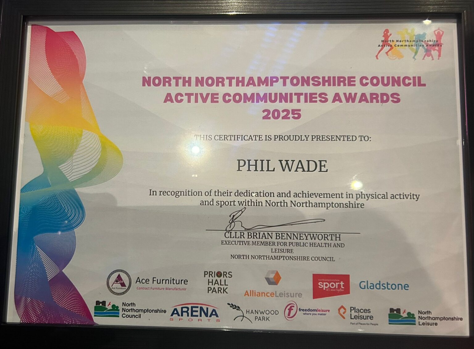 County Recognition For Poppies Community Legend | Kettering Town FC