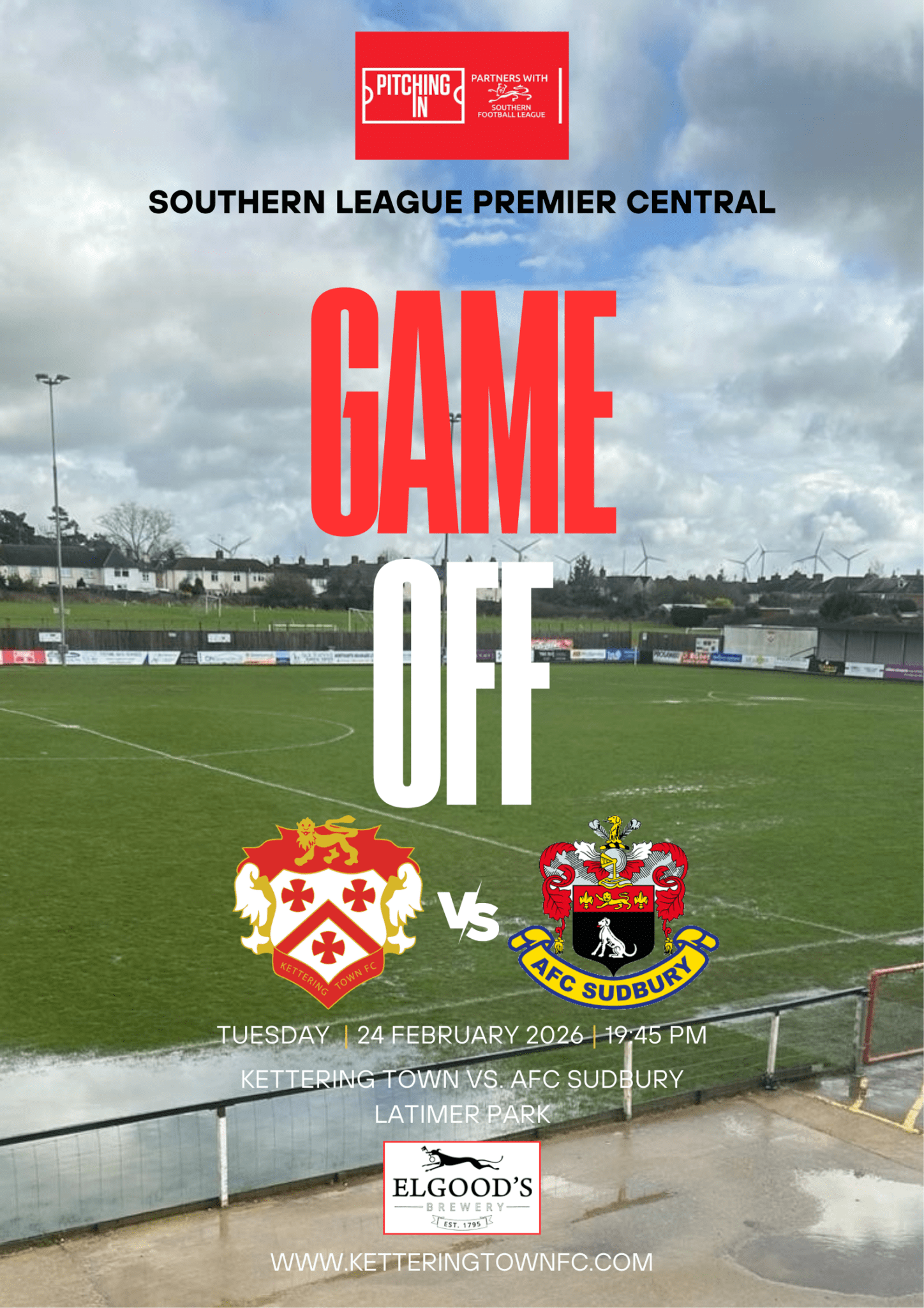 Game Off KTFC vs AFC Sudbury | Kettering Town FC